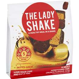 The Lady Shake Honeycomb Choc Crunch Flavour 560g | Woolworths