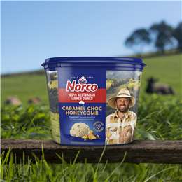 Norco Caramel Choc Honeycomb Frozen Dessert 2l | Woolworths
