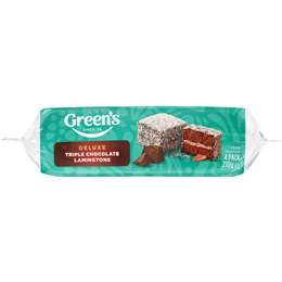 Green's Triple Choc Lamingtons Lamingtons 4 Pack | Woolworths