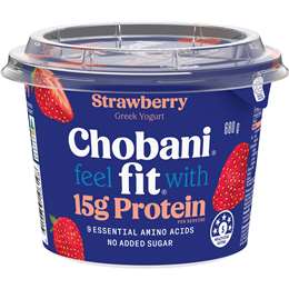 Chobani Fit Strawberry Greek Yogurt 680g | Woolworths