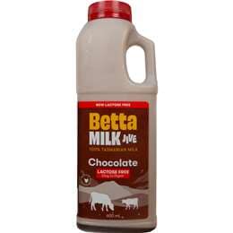 Betta Milk Jive Lactose Free Chocolate 600ml | Woolworths