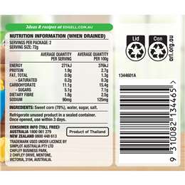 Edgell Sweet Corn Kernels Cut From The Cob 185g | Woolworths