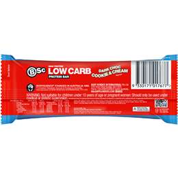Bsc High Protein Low Carb Bar Dark Choc Cookie 60g | Woolworths