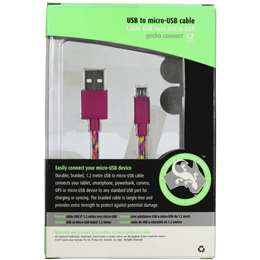 Gecko Usb To Micro Usb Braided Cabl1.2m | Woolworths