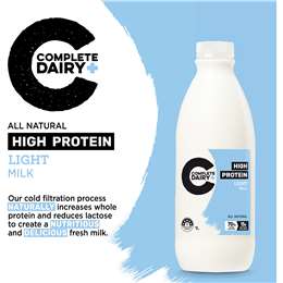 The Complete Dairy Light Milk High Protein 1l | Woolworths