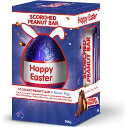 Scorched Peanut Bar With Milk Chocolate Easter Egg 145g | Woolworths