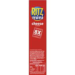 Ritz Mini Crackers Cheese Flavour Multipack 8 Pack | Woolworths