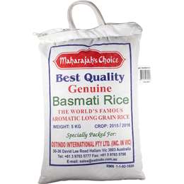 Maharajah's Choice Basmati Rice 5kg | Woolworths