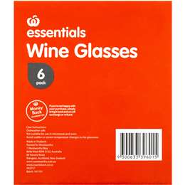 Essentials Wine Glasses 6 Pack | Woolworths