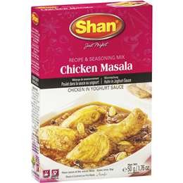 Shan Recipe & Seasoning Mix Chicken Masala 50g | Woolworths
