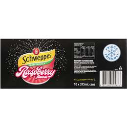 Schweppes Traditional Raspberry Soft Drink Cans Multipack 375ml X 10 ...