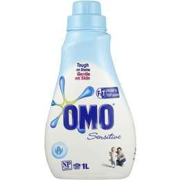 Omo Sensitive Laundry Detergent Liquid Front & Top Loader 1l | Woolworths
