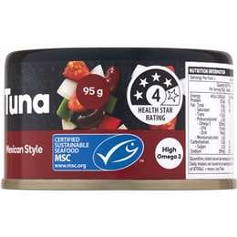 Woolworths Tuna Mexican Style 95g | Woolworths