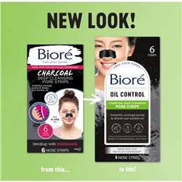 Biore Deep Cleansing Charcoal Pore Strip 6 Pack | Woolworths