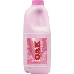 Oak Strawberry Flavoured Milk 2l | Woolworths