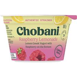 Chobani Raspberry Lemon Greek Yogurt 160g | Woolworths