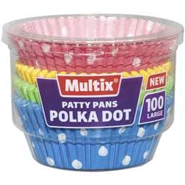 Multix Large Patty Pan Polka Dot 24ea | Woolworths