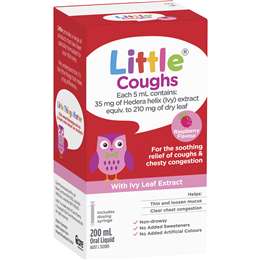 Little Coughs Cough Syrup Raspberry Flavoured 200ml | Woolworths