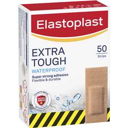 Elastoplast Extra Tough Waterproof Heavy Fabric Plasters 50 Pack ...