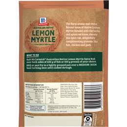 Mccormick Australian Native Lemon Myrtle Spice Rub 20g | Woolworths