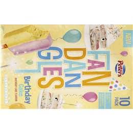 Peters Fandangles Ice Cream Cake Birthday 10 Pack | Woolworths