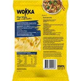 Wokka Flat Wide Noodles 200g X 2 Pack | Woolworths