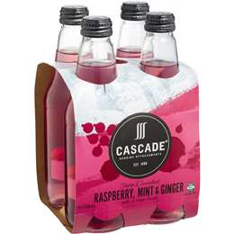 Cascade Raspberry Mint & Ginger Bottles Multipack 4x300ml | Woolworths