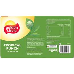 Golden Circle Fruit Drinks Lunch Box Poppers Multipack Tropical Punch ...
