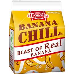 Brownes Chill Flavoured Milk Banana Burst 300ml | Woolworths