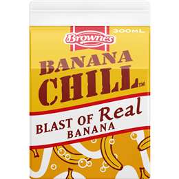 Brownes Chill Flavoured Milk Banana Burst 300ml | Woolworths