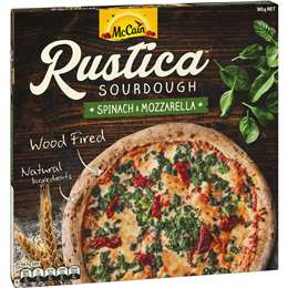 Mccain Spinach & Mozzarella Rustica Pizza 365g | Woolworths