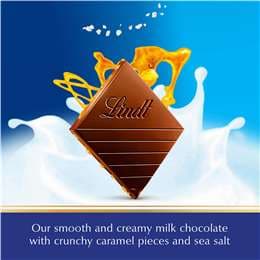 Lindt Excellence Sea Salt Caramel Milk Chocolate Block 100g | Woolworths