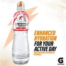 Gatorade G-active Electrolyte Water Berry Flavoured No Sugar 600ml ...