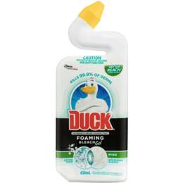 Duck Foaming Toilet Bleach Gel Pine 650ml | Woolworths