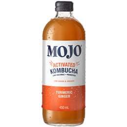 Diet info for Mojo Kombucha Organic Sparkling Probiotic Turmeric ...