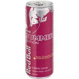 Red Bull Energy Drink Ruby Grapefruit 250ml | Woolworths