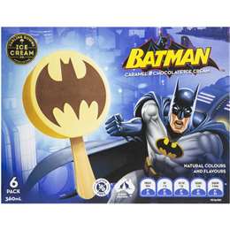 Batman Batman Ice Cream 6 Pack | Woolworths