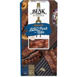 Beak & Sons Slow Cooked Bbq Pork Ribs 650g | Woolworths