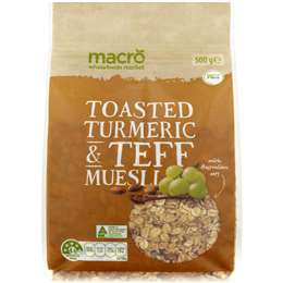 Macro Turmeric&teff Muesli 500g | Woolworths