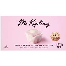 Mr Kipling Strawbery Cream Fancies 8x205g | Woolworths