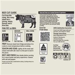 Woolworths Beef Rump Steak Medium 270g - 750g | Woolworths