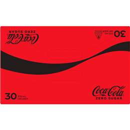 Coca-cola No Sugar Soft Drink Multipack Cans 375ml X30 Pack | Woolworths
