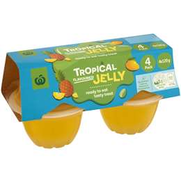Woolworths Tropical Flavour Jelly 4 Pack | Woolworths