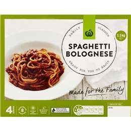 Woolworths Spaghetti Bolognese Chilled Meal 1.1kg | Woolworths