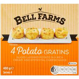 Bell Farms Potato Gratin 4 Pack | Woolworths