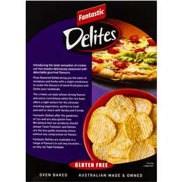 Fantastic Delites Crinkle Cut Snacks Pizza Flavour 100g | Woolworths