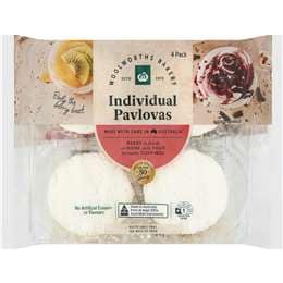 Woolworths Individual Pavlovas 4 Pack | Woolworths
