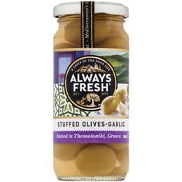 Always Fresh Garlic Olives 230g | Woolworths