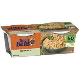 Uncle Ben's Brown Rice Cup 125g X2 Pack | Woolworths