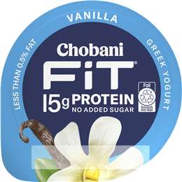 Chobani Fit Vanilla High Protein Greek Yogurt 170g | Woolworths